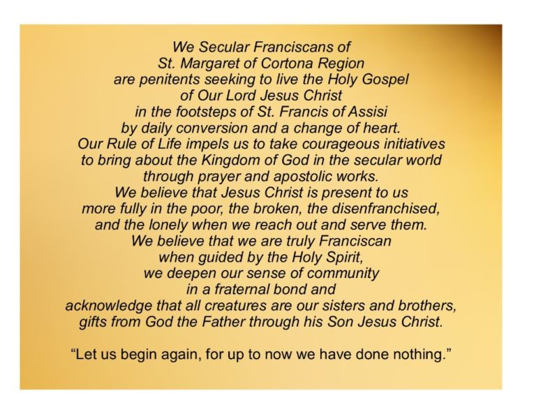 Our Mission Statement | TT - THE GOSPEL – OUR RULE - Eight Centuries of ...